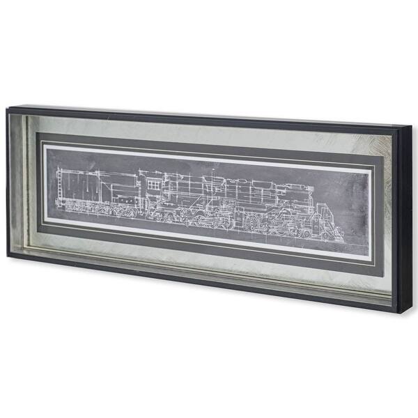 Custom Locomotive Schematic (MC) Framed Art Print - Bed Bath & Beyond ...