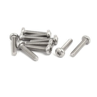 M5x25mm 304 Stainless Steel Pan Head Torx Socket Cap Security Screw ...