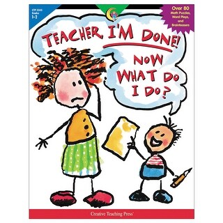 Teacher Im Done Now What Do I Do Gr 1-2 - Bed Bath & Beyond - 22147664