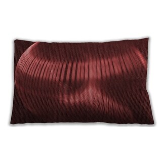 Ahgly Company Patterned Indoor-Outdoor Chilli Pepper Red Lumbar Throw ...