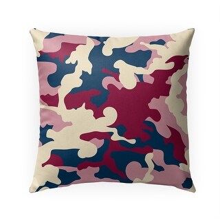 CAMO FLOW RED AND PINK Indoor-Outdoor Pillow By Kavka Designs - Bed ...