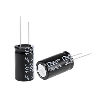 100uF 400V Capacitor, Aluminum Electrolytic Capacitors 105C High Temp ...