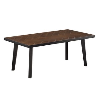 Modern Rectangle 42" Wood Coffee Table for Living Room Farmhouse Accent Table - L42.1" x W22" x ...