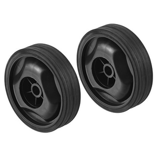 4.6" 2 Pack Universal Air Compressor Wheel with 0.5" Dia. Hole - Black ...