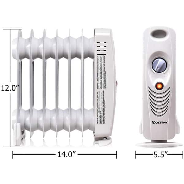 700W Mini Electric Oil-Filled Radiator Heater - Portable and Efficient ...