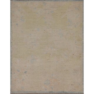 Muted Geometric Art Deco Oriental Area Rug Hand-knotted Wool Carpet - 3 ...