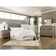 Ashley B248-92 Zelen Two Drawer Night Stand w/ Vintage Finish - Bed ...