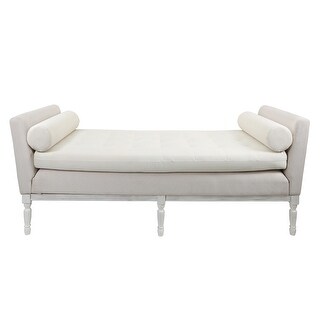 Dann Foley - Wooden Bench - Whitewash Finish - Bed Bath & Beyond - 36338267