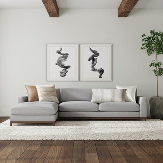 Classic Home Everett Gray Left Chaise Sofa - Bed Bath & Beyond - 40549367