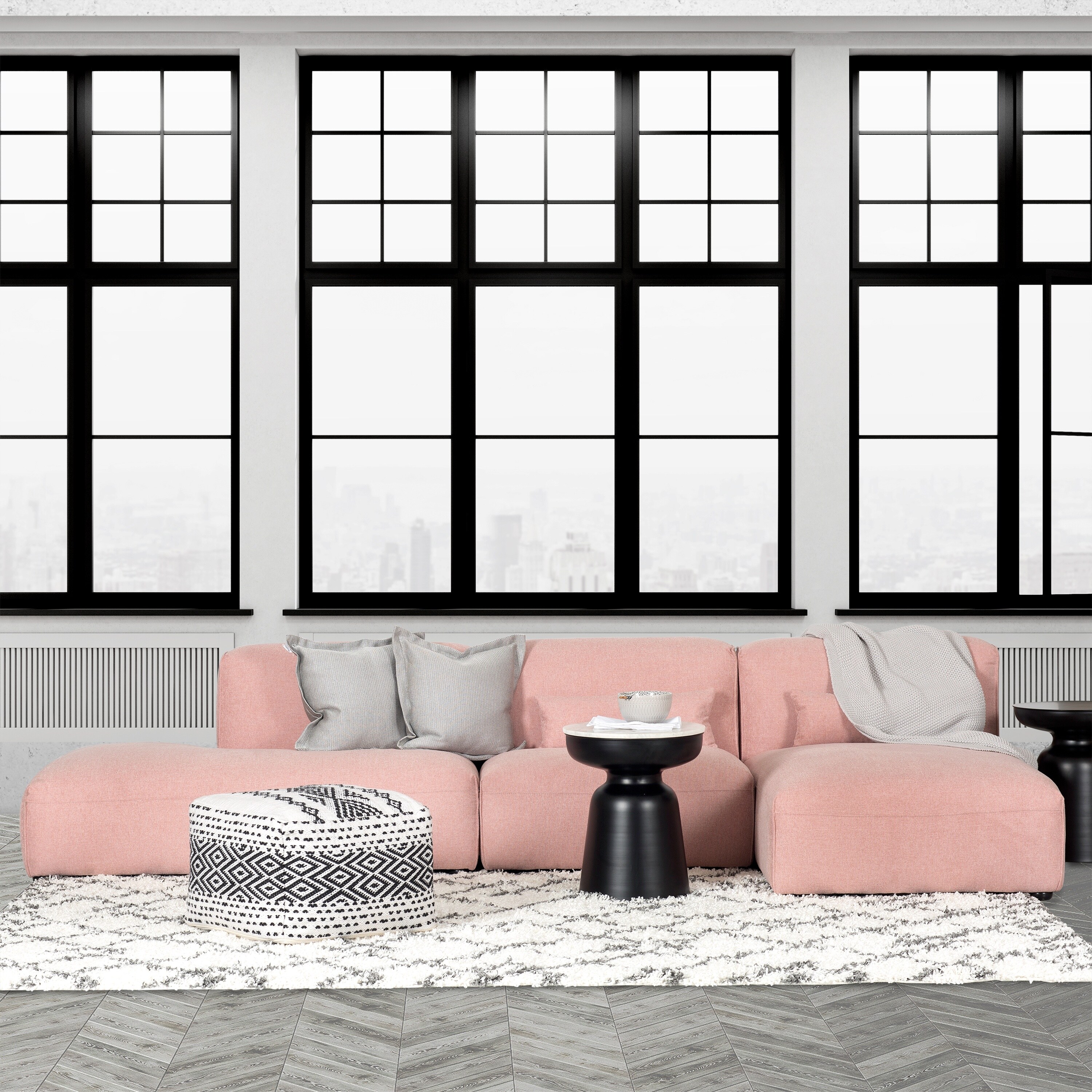 Poly and Bark Infina Right Armless Chaise Modular Sofa