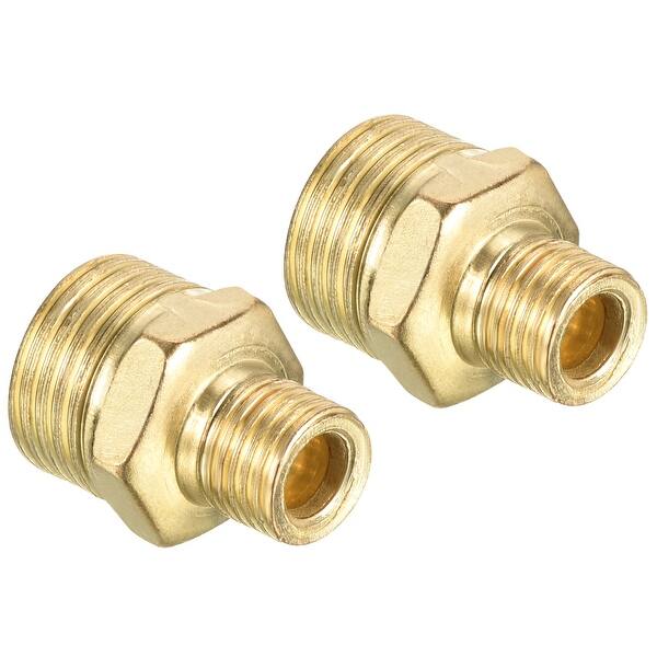 Pipe Fitting 1/2PT to 1/4PT Male Hex Extension Reducing Connector ...