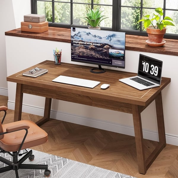 wood desktop table