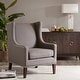Upholstered Accent Chair Armchair Single Chair Barton Wing Chair With ...