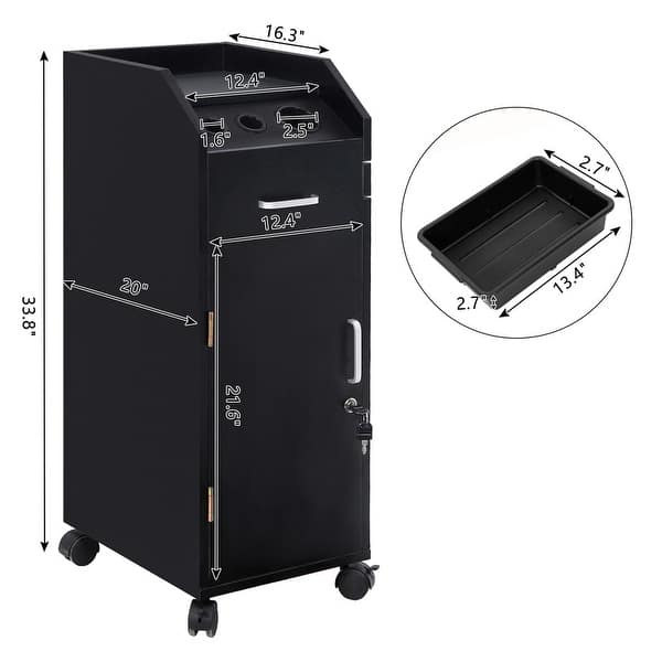 Salon Trolley Storage Cart Beauty Hair Dryer Holder - N/A - Bed Bath ...