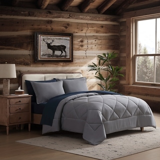 Coleman 7PC Microfiber Solid Reversible Bed In a Bag Set - Bed Bath ...
