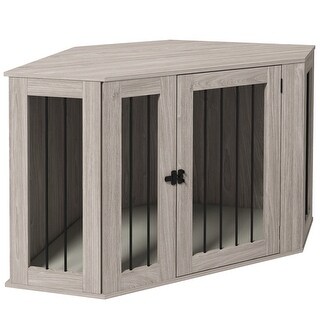 Outdoor & Indoor Dog Houses,Corner Dog Crate Furniture, End Table Dog ...