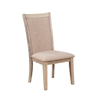 Alpine Furniture Chiclayo Set of 2 Slat Back Side Chairs, Swiss Mocha ...