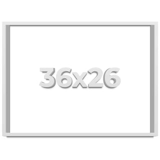 36x26 Shadow Box Frame White 1 Real Wood - Bed Bath & Beyond - 35922635