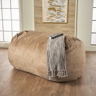Soft Microfiber Suede 6.5 Ft Cylinder Bean Bag - Bed Bath & Beyond ...