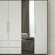 63inch Wardrobe Large Storage Cabinets with Mirror Bedroom ARMOIRES ...