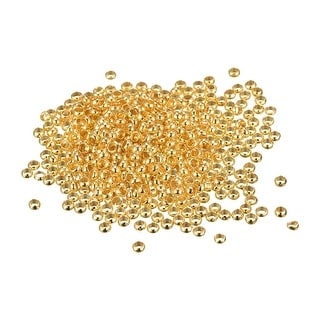 1000Pcs 3mm Round Crimp Beads Jewelry Making Crimp End Spacer Bead ...