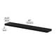 Wallniture Ronda 60 inch Floating Shelf, Wall Shelves for Living Room ...
