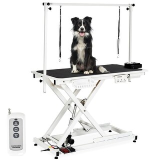 50'' Electric Dog Grooming Table, Heavy Duty, Height Adjustable Pet ...