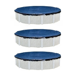 Swimline 24 Ft Round Above Ground Swimming Pool Cover (3 Pack), No Pool ...