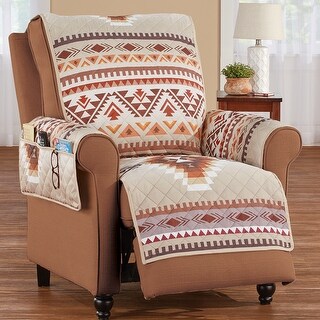 Quilted Neutral Southwest Aztec Furniture Cover - Sofa - On Sale - Bed ...