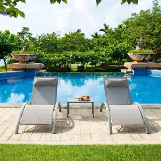 Pool Lounge Chairs Set of 3 - Bed Bath & Beyond - 39188811