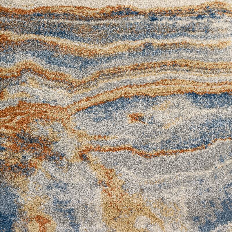 Addison Barkley Modern Blue Geo Rug - On Sale - Overstock - 33928231