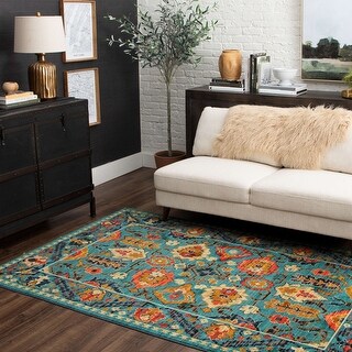 Porch & Den Ketcham Blue Area Rug - Bed Bath & Beyond - 28256903
