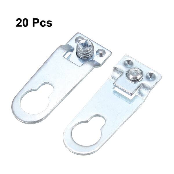 40mm x 15mm Metal Photo Picture Frame Hanging Brackets Hooks Hangers ...