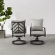 Crosley Otto 2Pc Outdoor Metal Dining Swivel Chair Set - Bed Bath ...