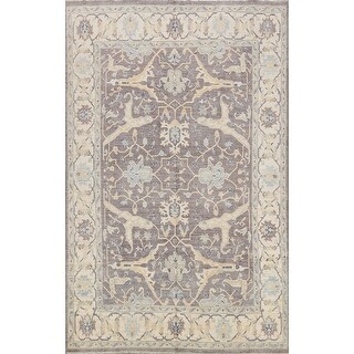 Vegetable Dye Floral Khotan Muted Oriental Area Rug Wool Hand-knotted ...