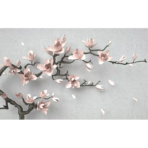 flower embossed wallpaper