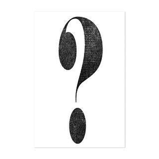 Question Mark Typography Quotes Sayings Symbols Art Print/Poster - Bed ...
