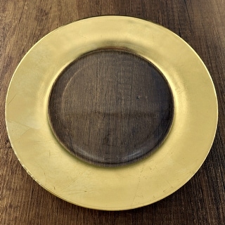 GILT Gilded Glass Dinner Plate - 10,5" - Bed Bath & Beyond - 40024340