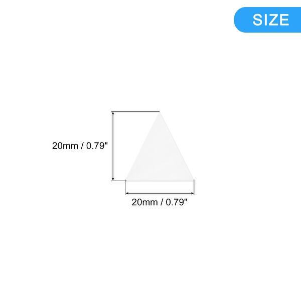 100Pcs 20mm Acrylic Self Adhesive Triangle Mirror Wall Sticker Decals ...