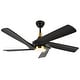 Moasis 52" Modern Remote Control Ceiling Fan with Lights and 5 Solid ...