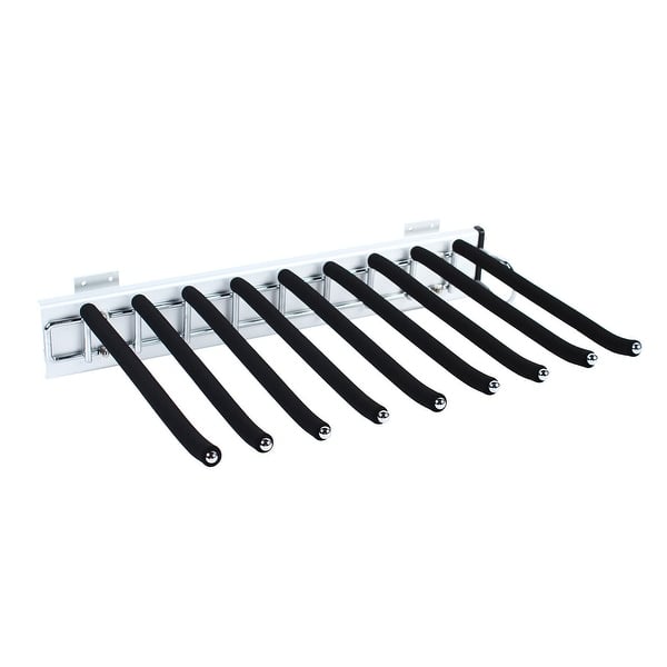 Pull-Out Trouser Rack Closet Pants Hanger with 9 Arms - Bed Bath ...