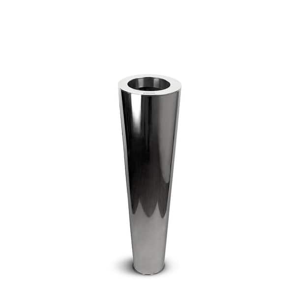 Canna Chroma Stainless Steel Flute Planter - Bed Bath & Beyond - 28889280