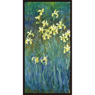 Yellow Irises by Claude Monet Giclee Print Oil Painting Cherry Brown ...