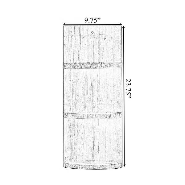 Natural Wooden Three Sliced Log Wood Shelf Display for Entryway ...