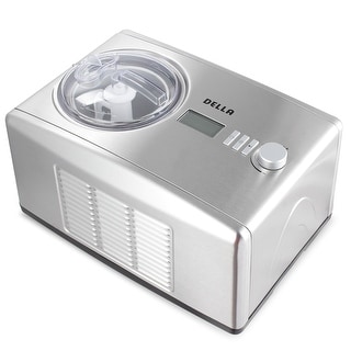 DELLA 1.6 Quart Compressor Ice Cream and Gelato Maker Electric Soft ...