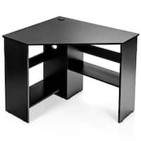 Corner Desk 90 Degrees Triangle Computer Desk Makeup Vanity Desk - On ...