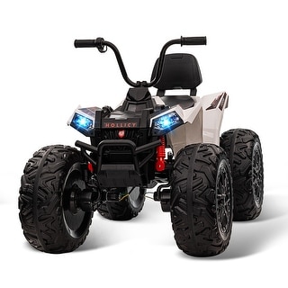 Ride On ATV w/Powerful Engine & Full Metal Suspensions White - Bed Bath ...