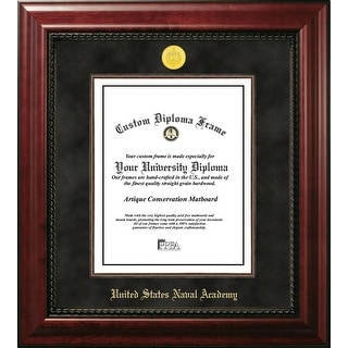 United States Naval Academy 10 w x 14 h Executive Diploma Frame - Bed ...