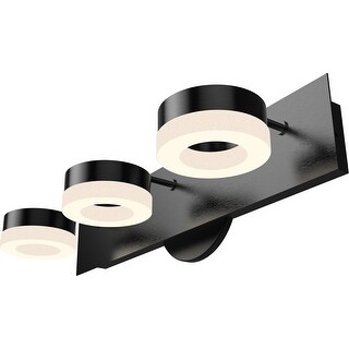 PageOne Lighting Variety 3.53 pound Satin Dark Gray LED Wall Sconce ...