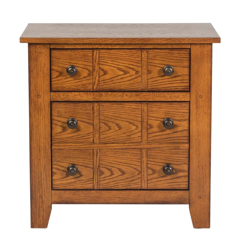 Grandpa's Cabin Rustic Bedroom Night Stand - Sandstone or Aged Oak ...